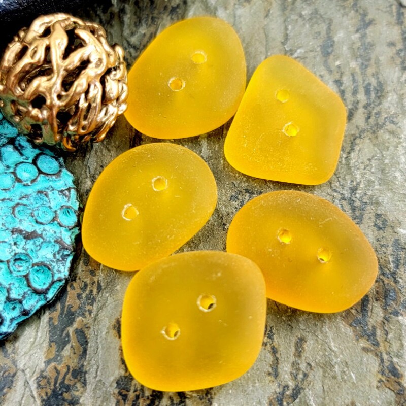 Sea Glass Buttons - Etsy