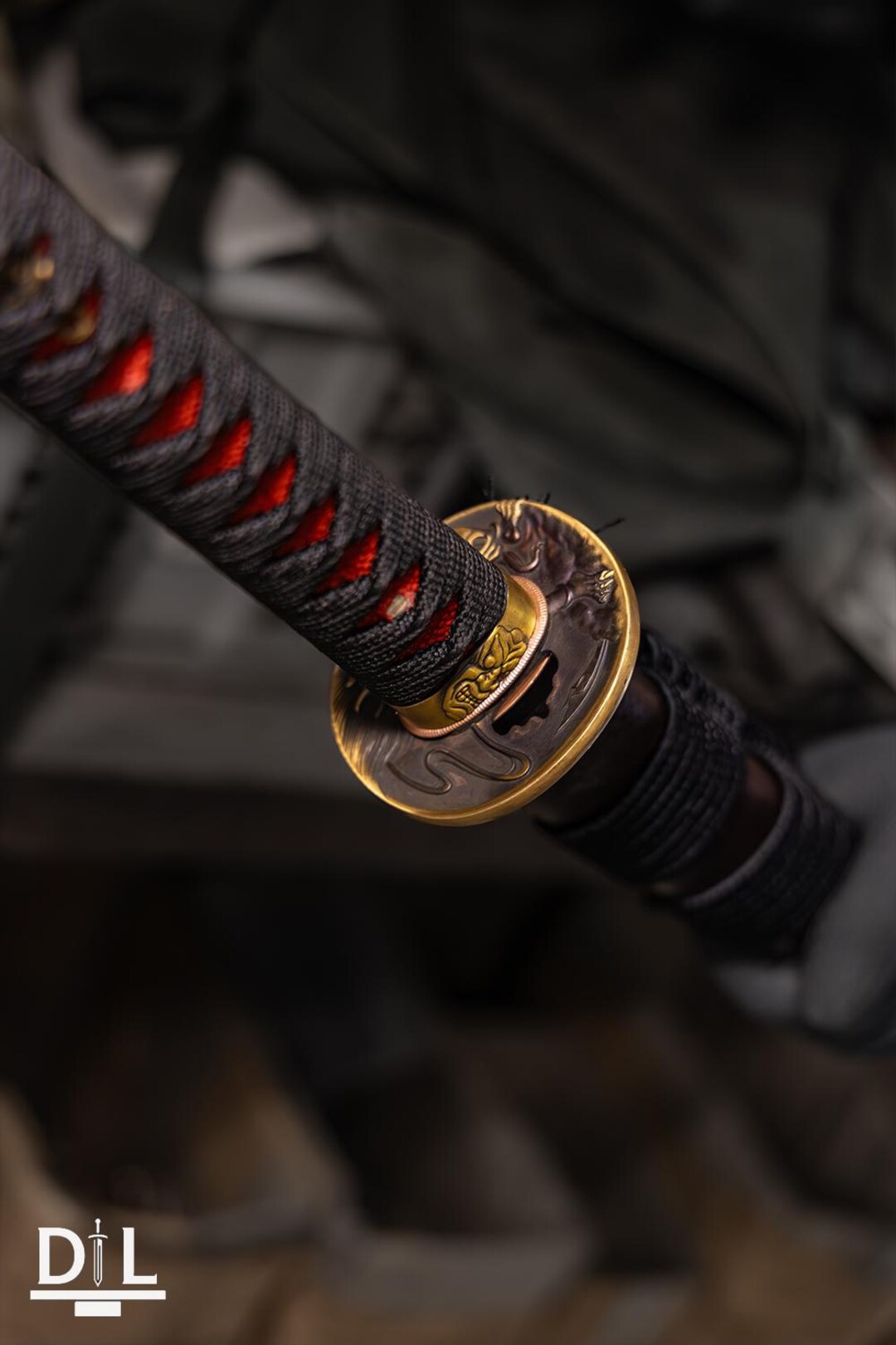 Handmade Katana Sword With Red-black Tsuka Wooden Saya | Functional ...