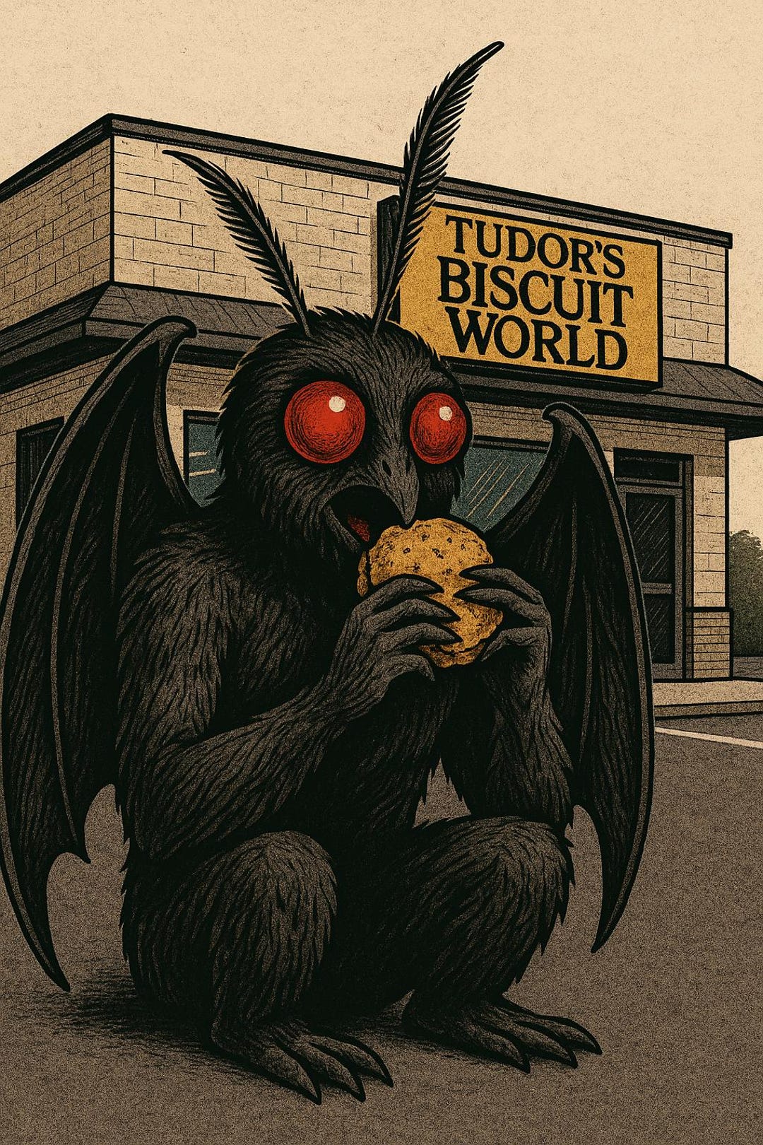 Mothman Magnet 4x6 - Etsy