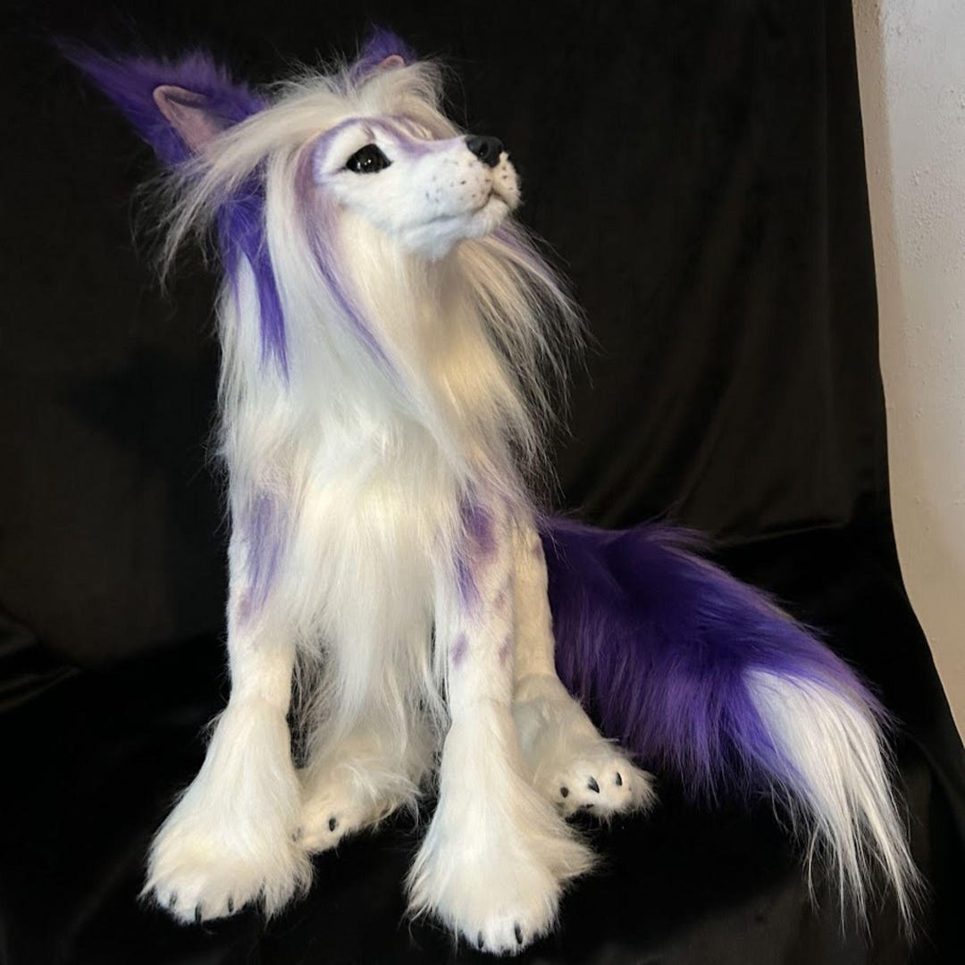 OOAK Fantasy Wolf-fox Plush Art Doll - Etsy