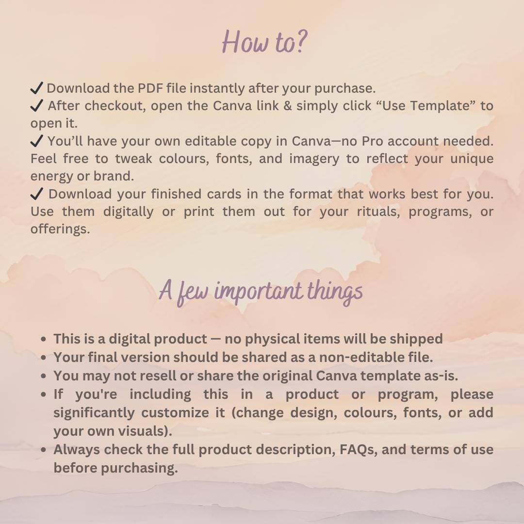 Editable Canva Template | Affirmations | Self-care | Printable Cards ...