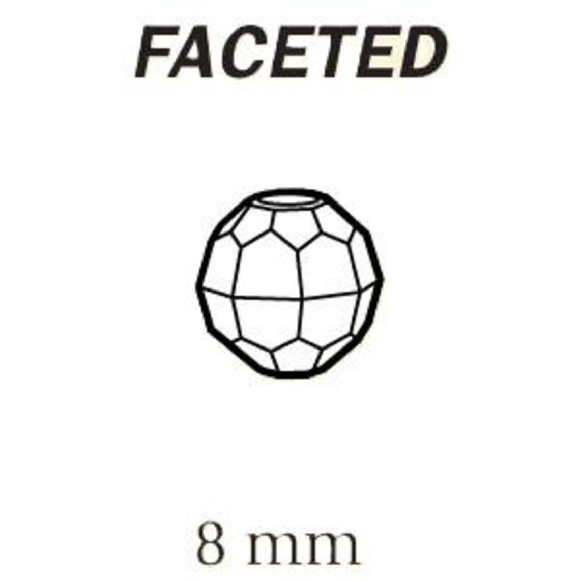 8mm Faceted Round Acrylic Plastic Beads Pink MADE IN USA 900 Beads ...