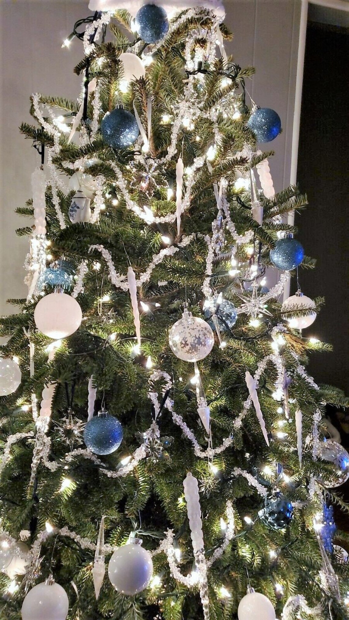 Crystal Clear Garland Acrylic Beaded 18 Feet Christmas Holiday - Etsy