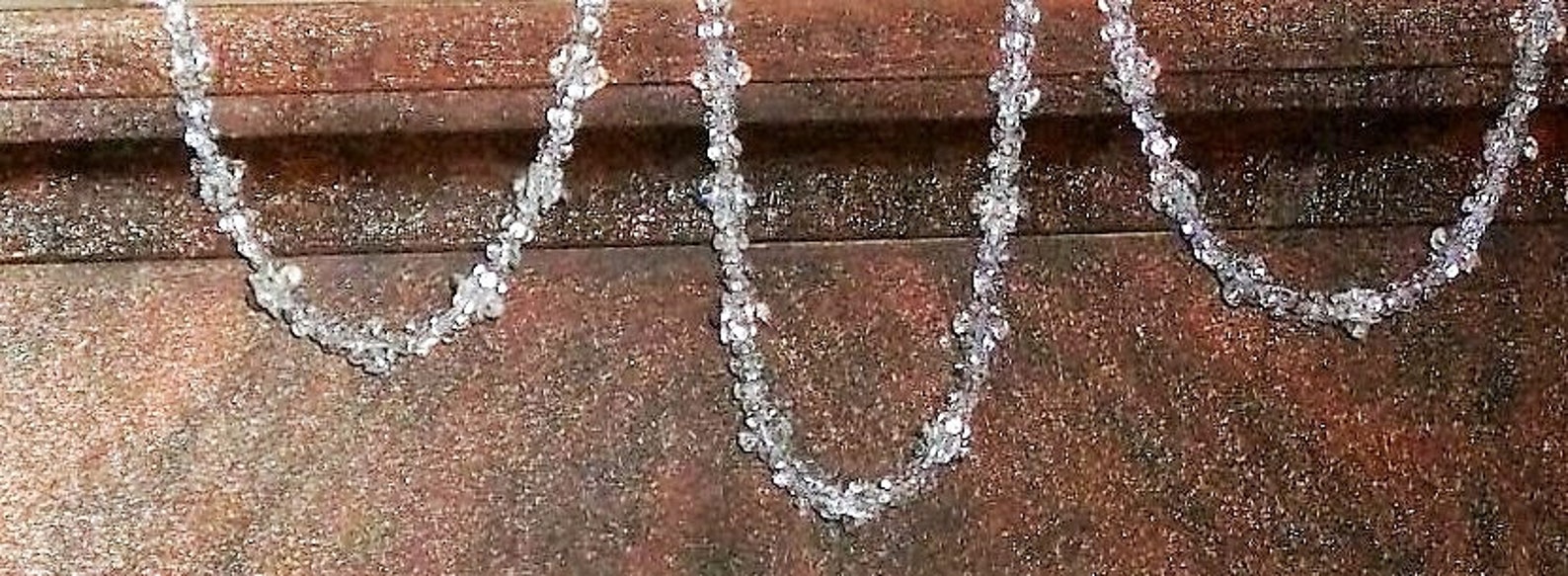 Crystal Clear Garland Acrylic Beaded 18 Feet Christmas Holiday - Etsy