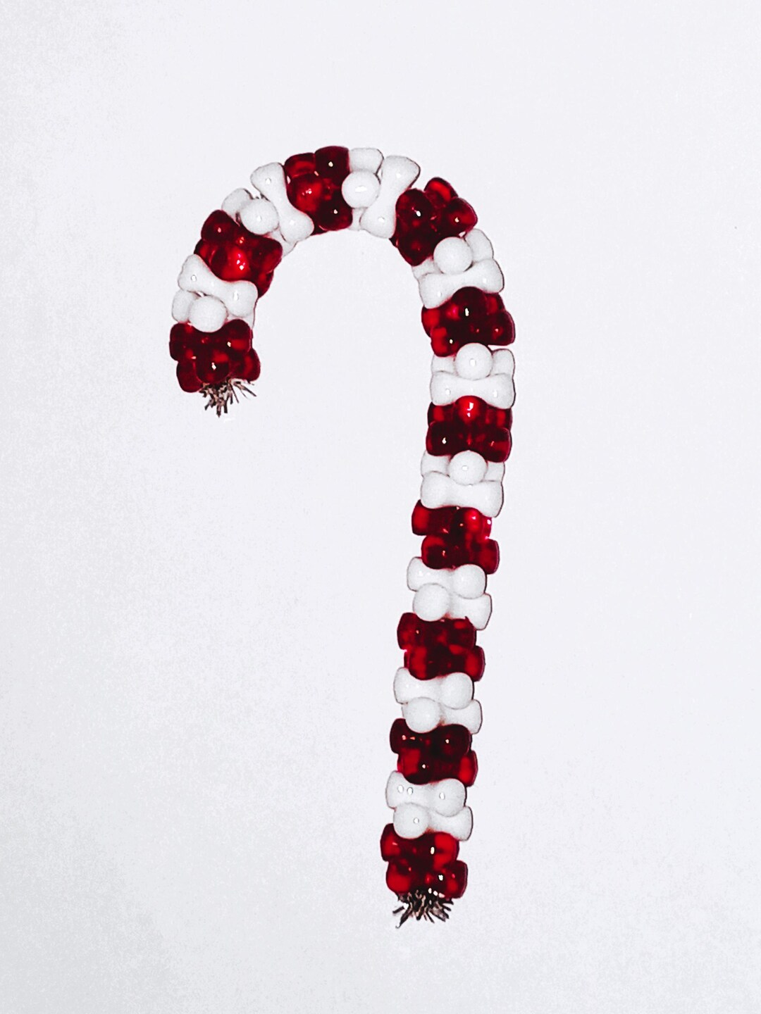 Bead Craft Kit Candy Cane Christmas Tree Ornament Kit Makes 6 Beaded ...