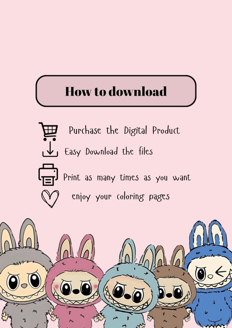 Labubu Coloring Fun - Cute Labubu Illustration - Fun Coloring Pages ...