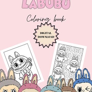 Labubu Coloring Fun - Cute Labubu Illustration - Fun Coloring Pages ...