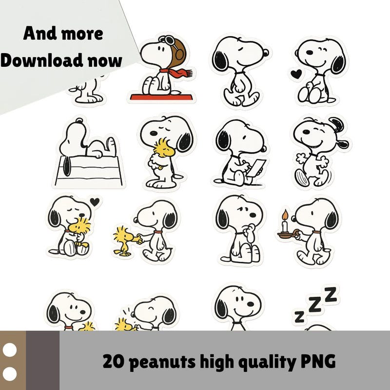 Snoopy Stickers - Etsy