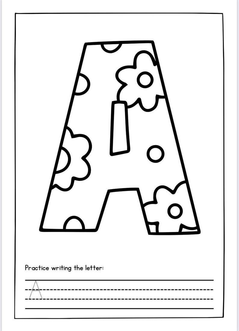 Alphabet Coloring Pages – A to Z Printable PDF for Kids – Fun ...