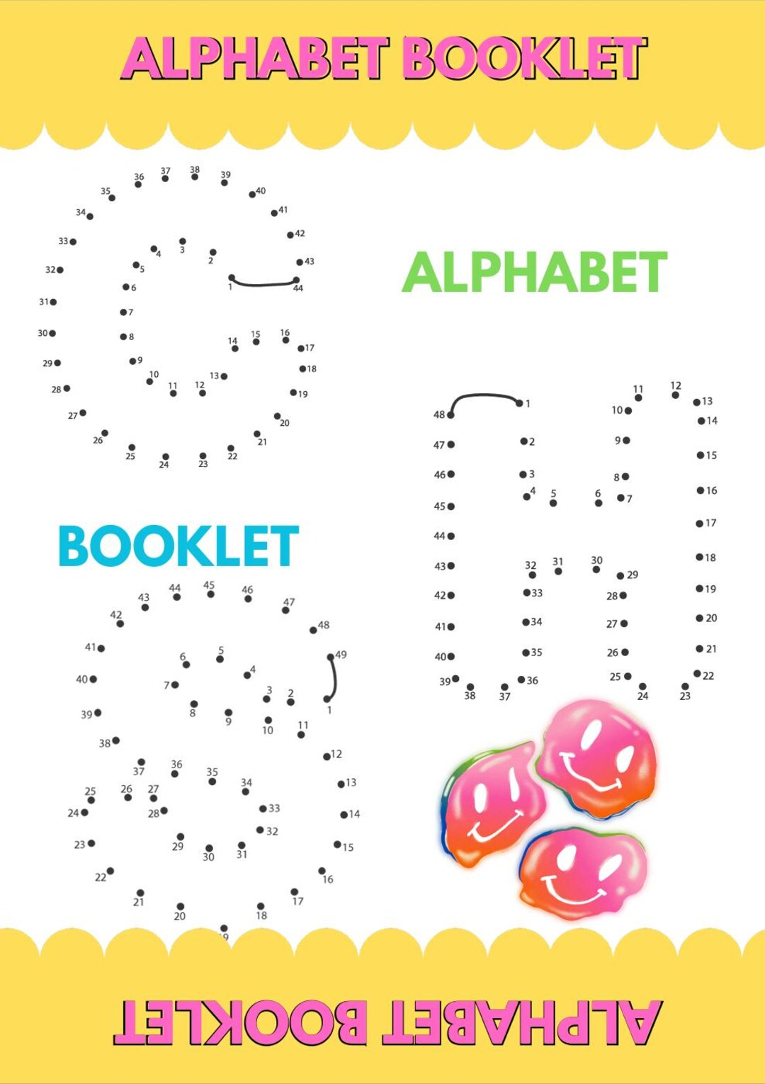 Simple Soft Dot-to-dot Alphabet Worksheets PDF – Fun ABC Tracing ...