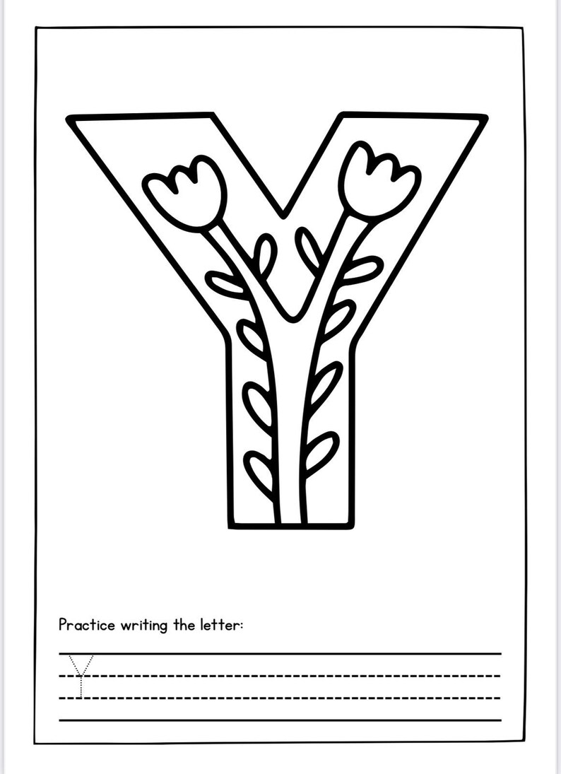 Alphabet Coloring Pages – A to Z Printable PDF for Kids – Fun ...