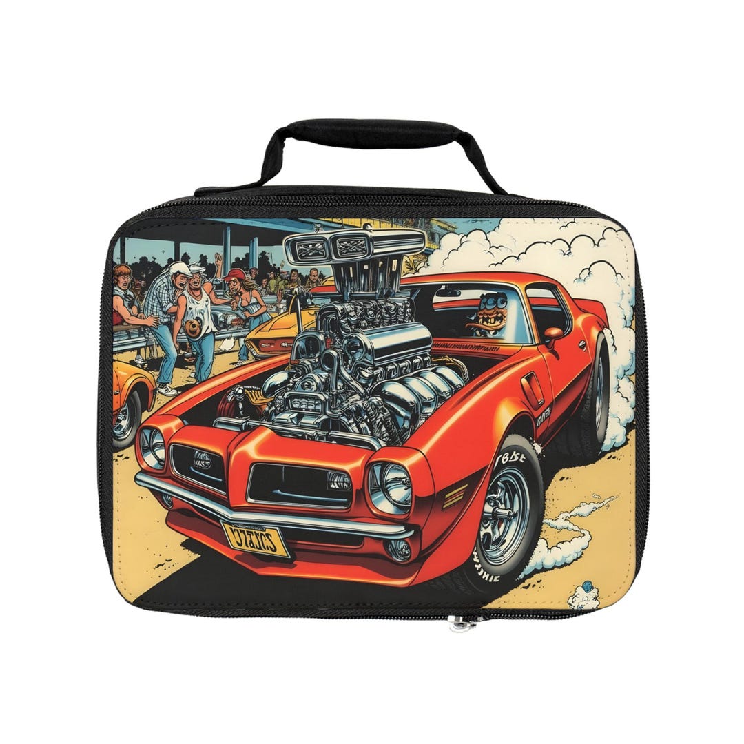 Ed Roth Style Vintage Car Lunch Bag: Retro Automotive Insulated Tote - Etsy