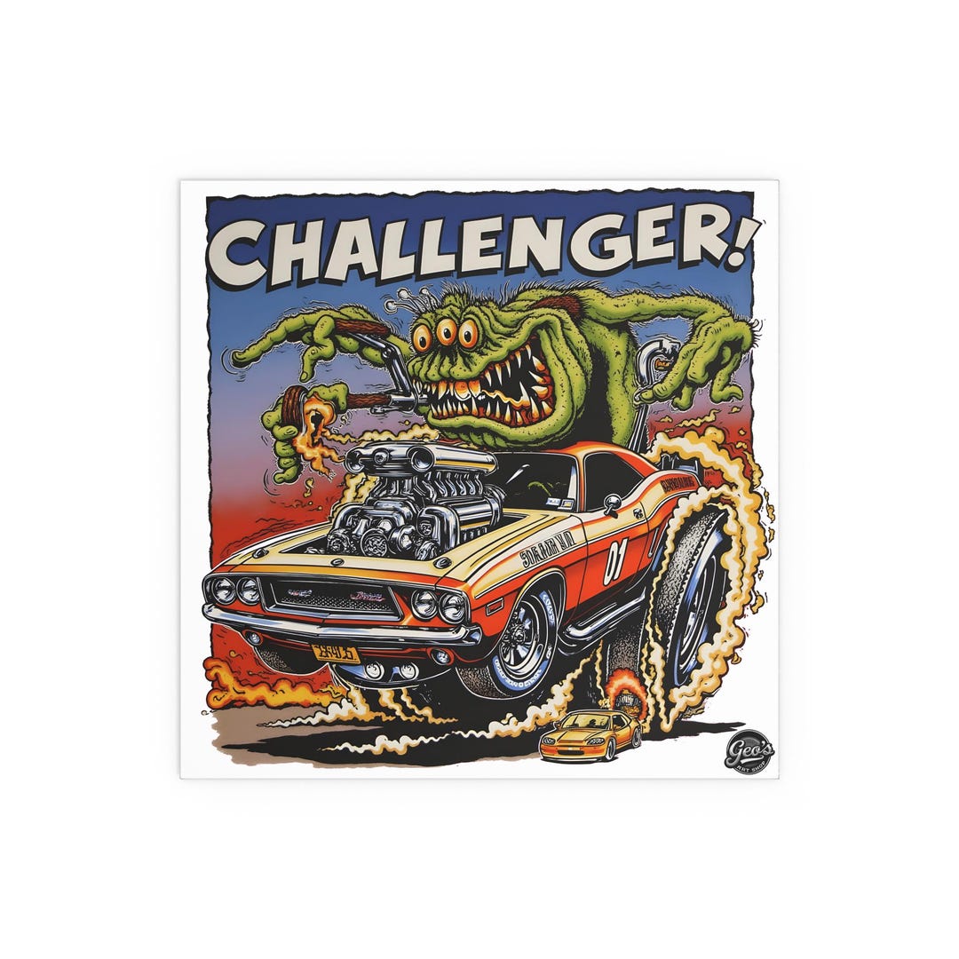 Ed Roth Style Challenger Monster Car Poster | Poster - Etsy