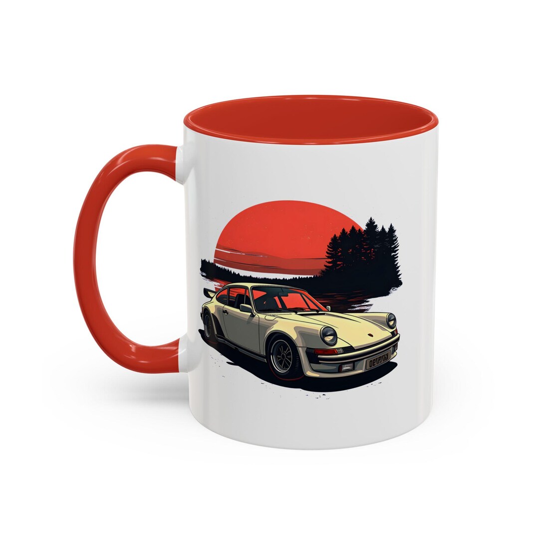 911 Porsche Art Mug: Geometric Design Coffee Cup, Art Lover Gift - Etsy
