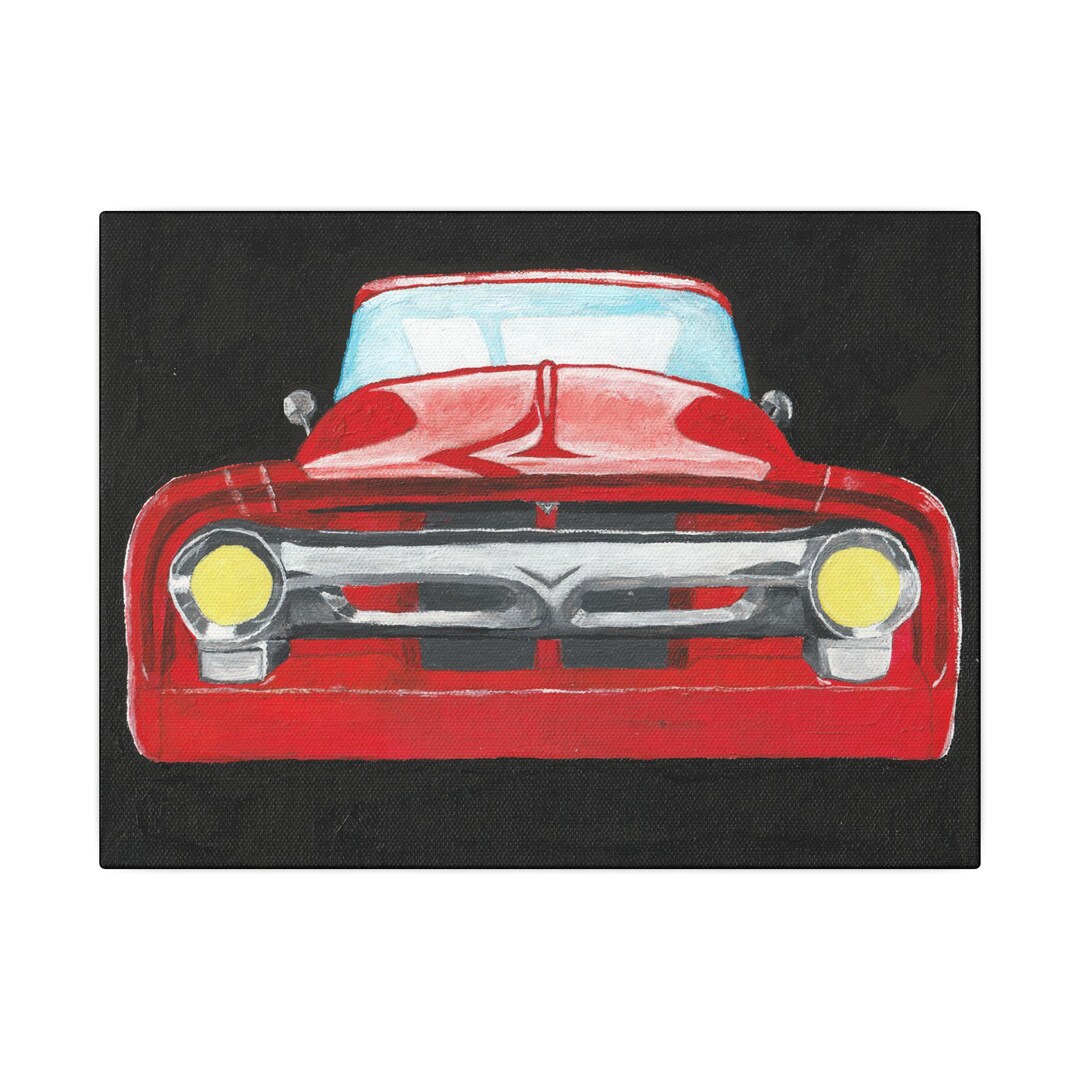 Ford F100 Truck Canvas Wall Art, Classic Car Decor, Automotive Artwork ...