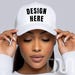 White Baseball Cap Mockup: Custom Hat, POD (digital Download JPEG File ...