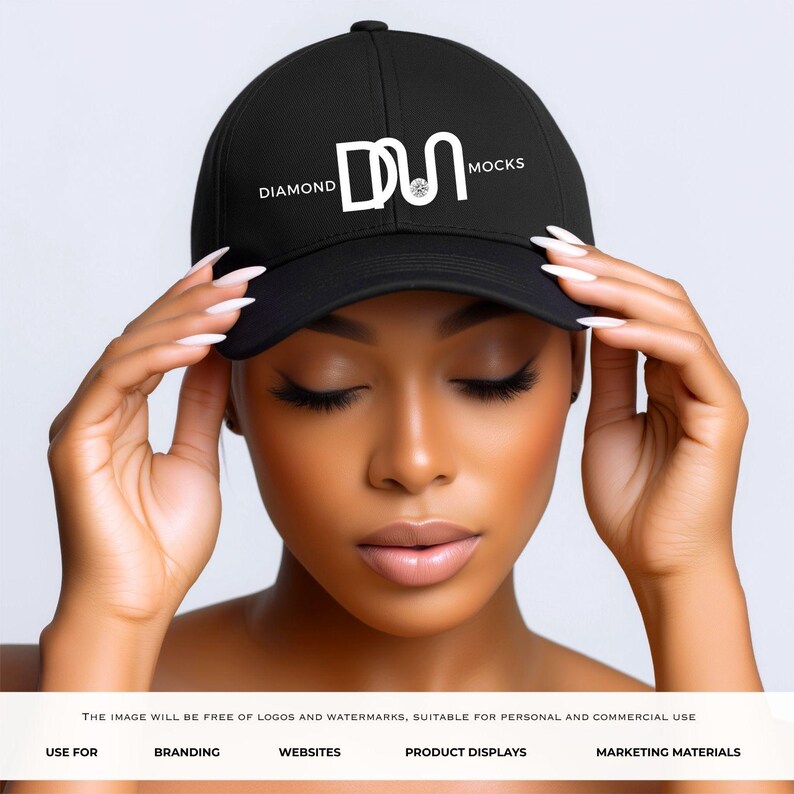 Black Hat Mockup: Baseball Cap, Custom Design (digital Download JPEG ...