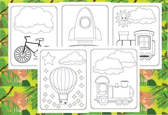 Children's Coloring Pages 20 Printable Coloring Pages | Etsy