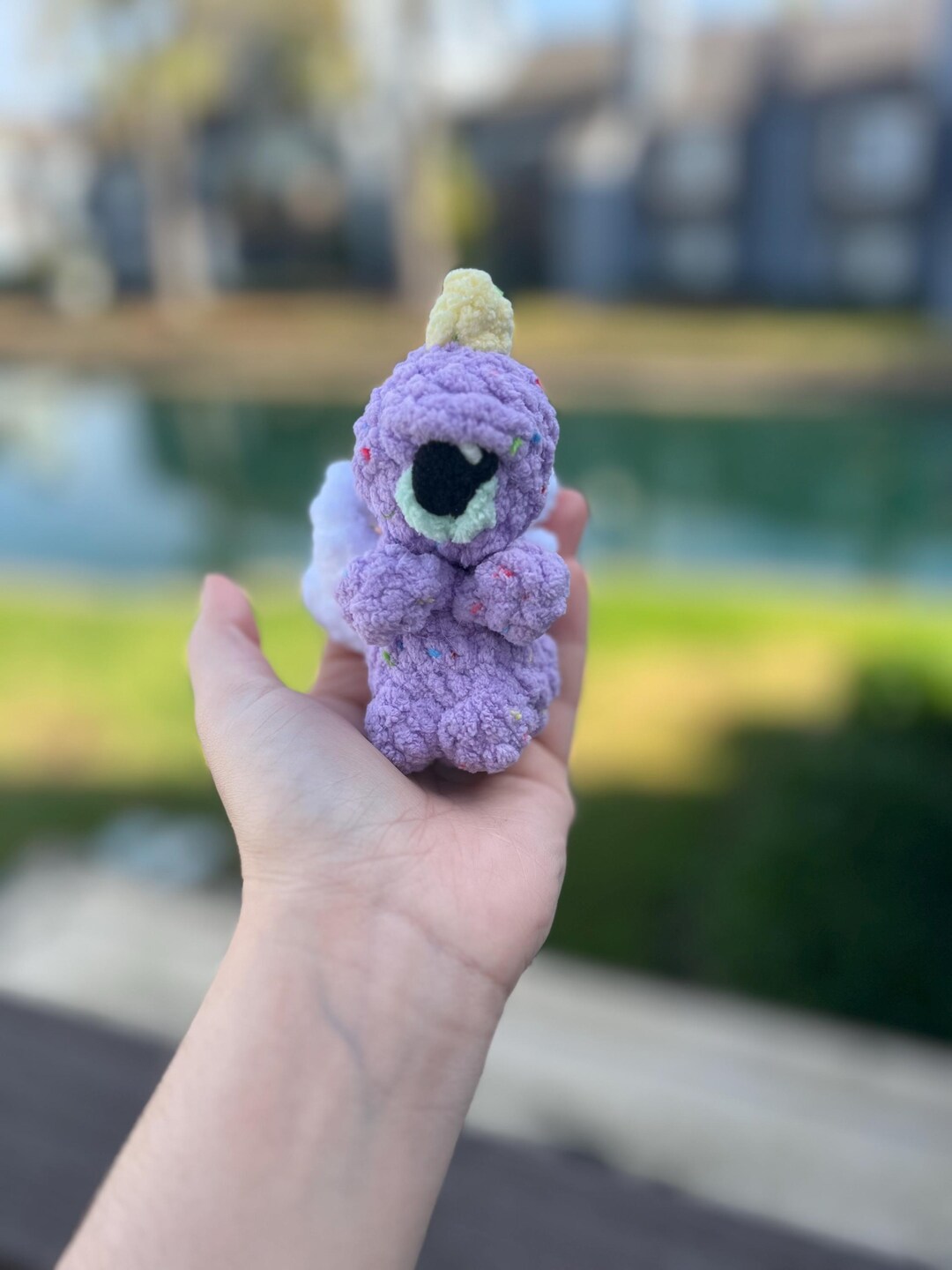 Flying Purple People Eater Crochet Plushie, READY TO SHIP Monster ...