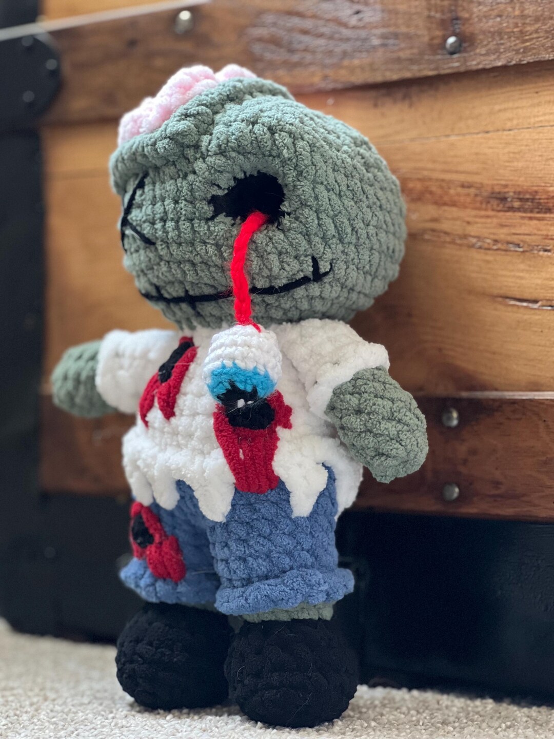 Crochet Zombie Boy, Creepy Eyeball Plushies, Horror Amigurumi ...
