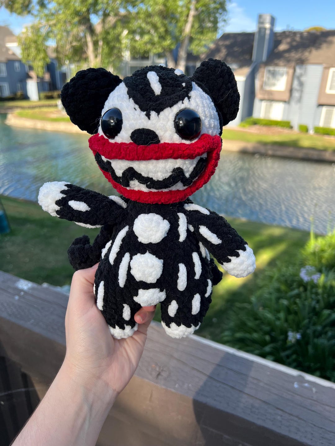 Terrifying Teddy Crochet Plushie, READY TO SHIP, Nightmare Before ...