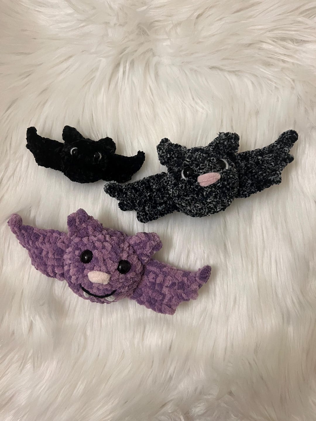 Crochet Bat, READY TO SHIP, Bat Plushies, Amigurumi Bat, Halloween ...