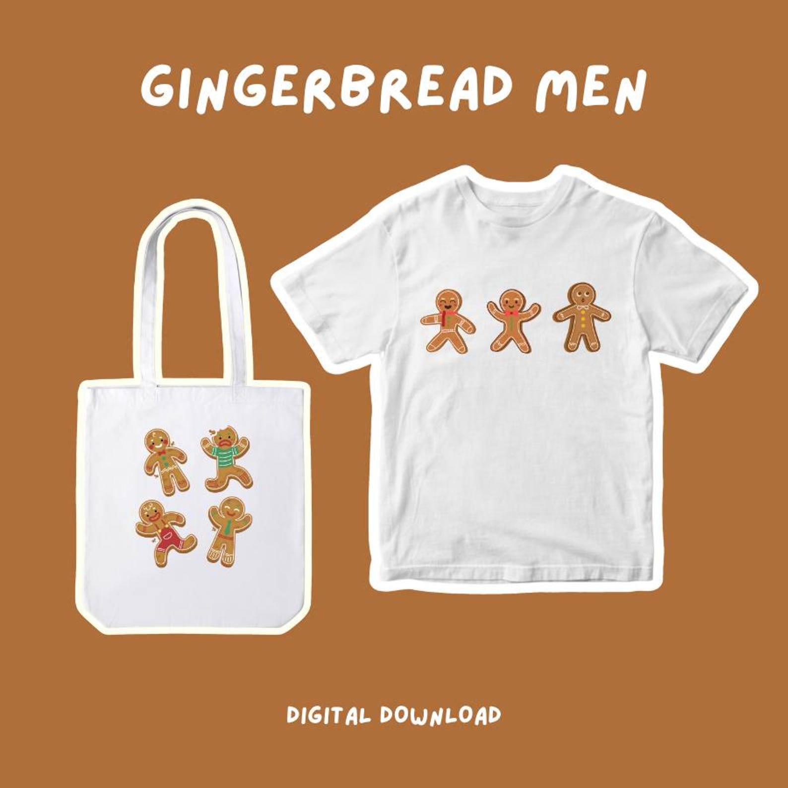 20 Gingerbread Men SVG Bundle | Christmas Cut Files | Digital Download ...