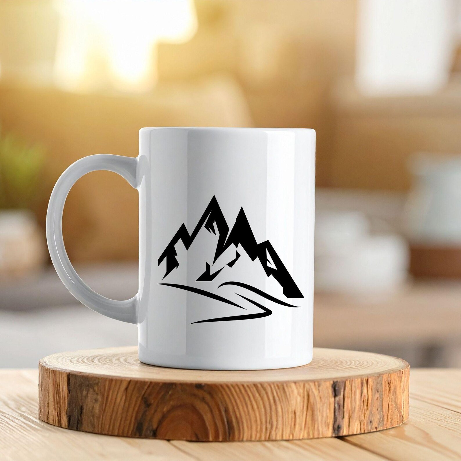Mountain Landscape SVG Bundle: Hand-drawn Nature Silhouettes ...