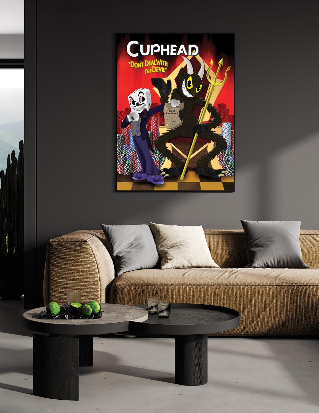 Cuphead Villain 3D Effect Art - Etsy