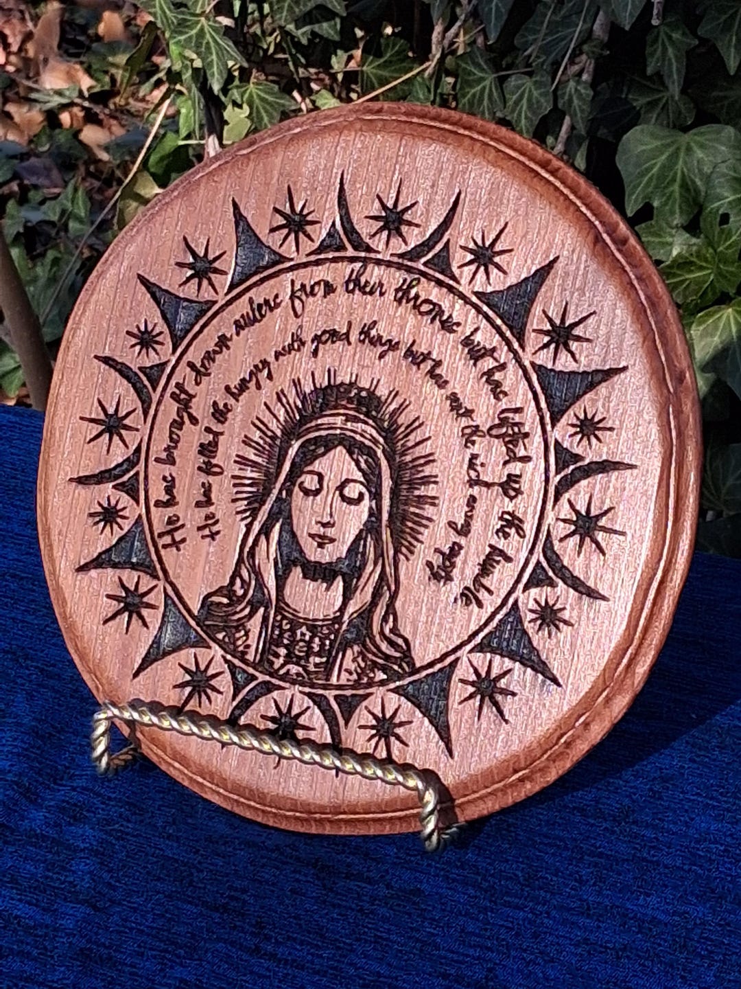 Magnificat Song of Mary Wall Hanging: Reclaimed Cedar - Etsy