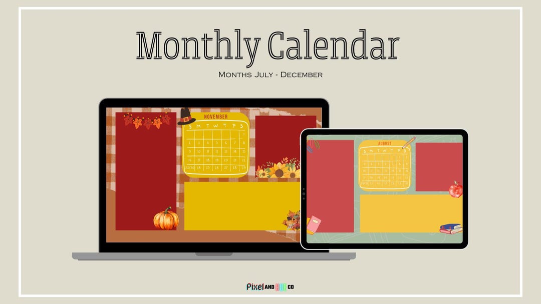 Wallpaper for Computer Monthly Aesthetic Calendar Wallpapers ...