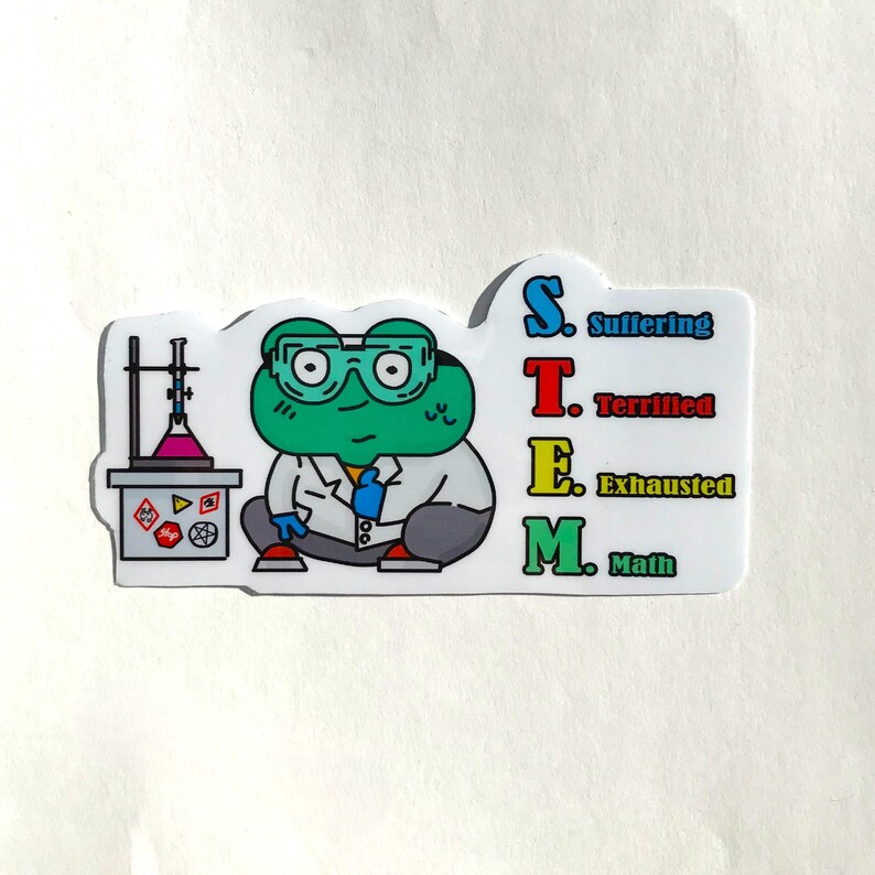 Chemistry Titration Sticker, Funny STEM Vinyl Sticker, Glossy or Matte ...