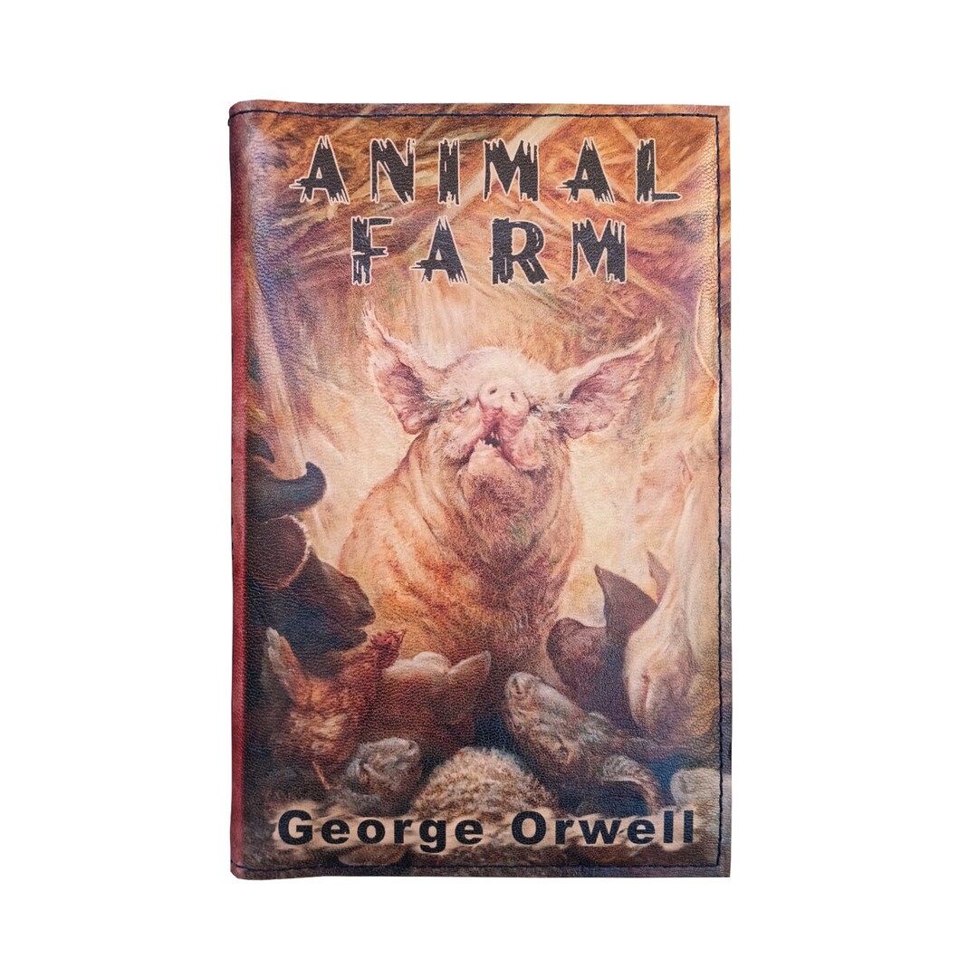 Animal Farm by George Orwell - Leather Covered, Wood Hardback Book ...