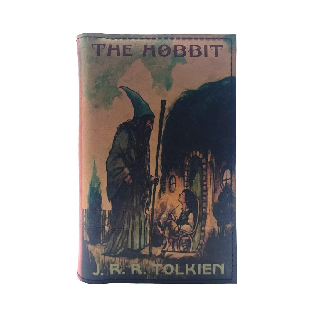 The Hobbit by J. R. R. Tolkien - Leather Covered, Wood Hardback Book ...