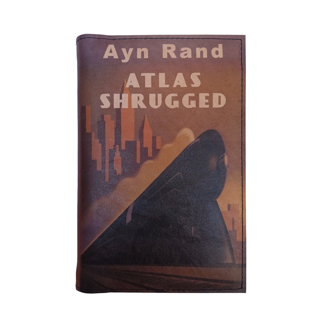 Atlas Shrugged by Ayn Rand - Leather Covered, Wood Hardback Book ...