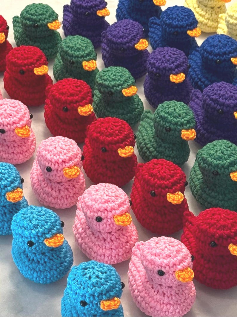 13 Pc Set Crochet Rubber Ducks for Cruise Ships, Jeeps, Etc - Etsy