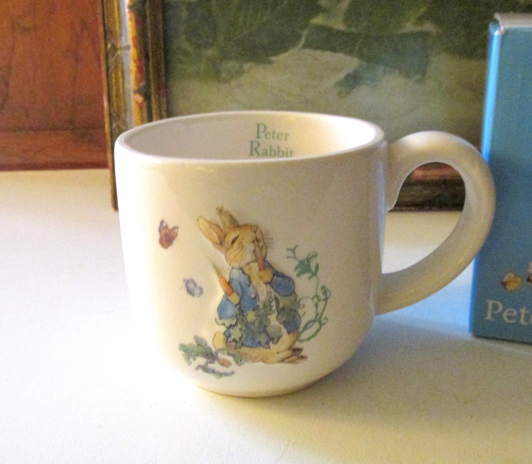 Enesco's Peter Rabbit Cup, Small Easter Mug, Beatrix Potter, Vintage ...