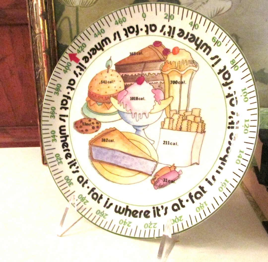Vintage Sigma the Tastesetter "diet Kit" Salad Plate, Fries, Ice Cream ...