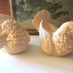 Vintage Large Italian Dove Bird Set, A. Santini Alabaster Doves, - Etsy