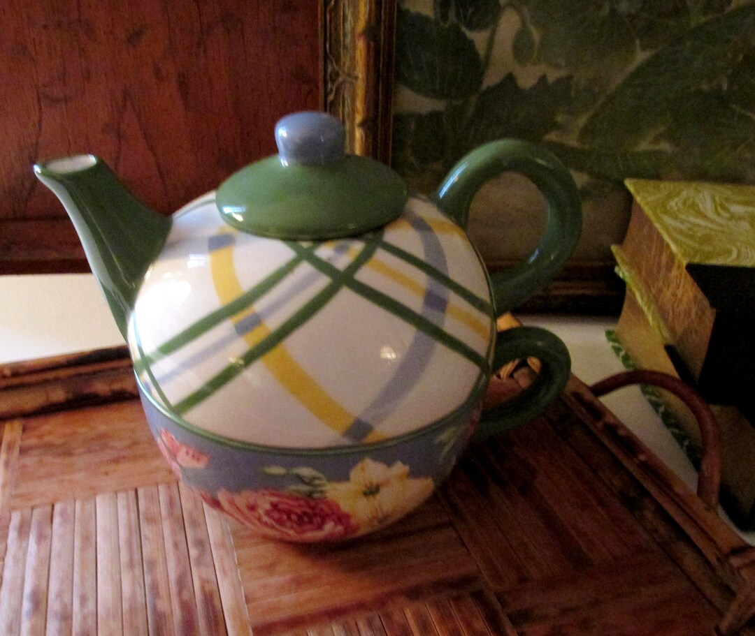 Vintage Waverly Masterpiece Tea for One, Garden Room Teapot, Tea Party ...