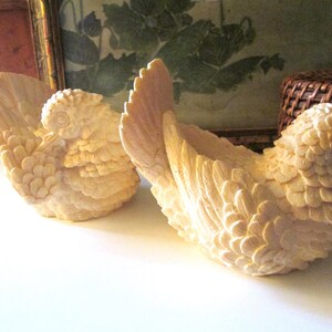 Vintage Large Italian Dove Bird Set, A. Santini Alabaster Doves, - Etsy