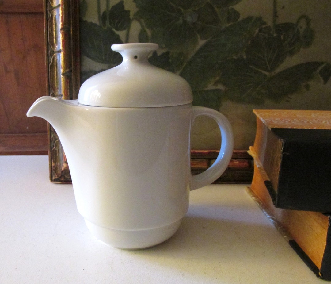 Vintage Rosenthal Germany Mod White Teapot, Tea for One, Rosenthal ...