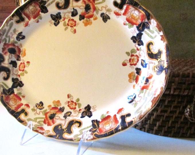 Vintage England Losol Ware “tokio” Pattern 1893 Platter, Hand Decorated ...