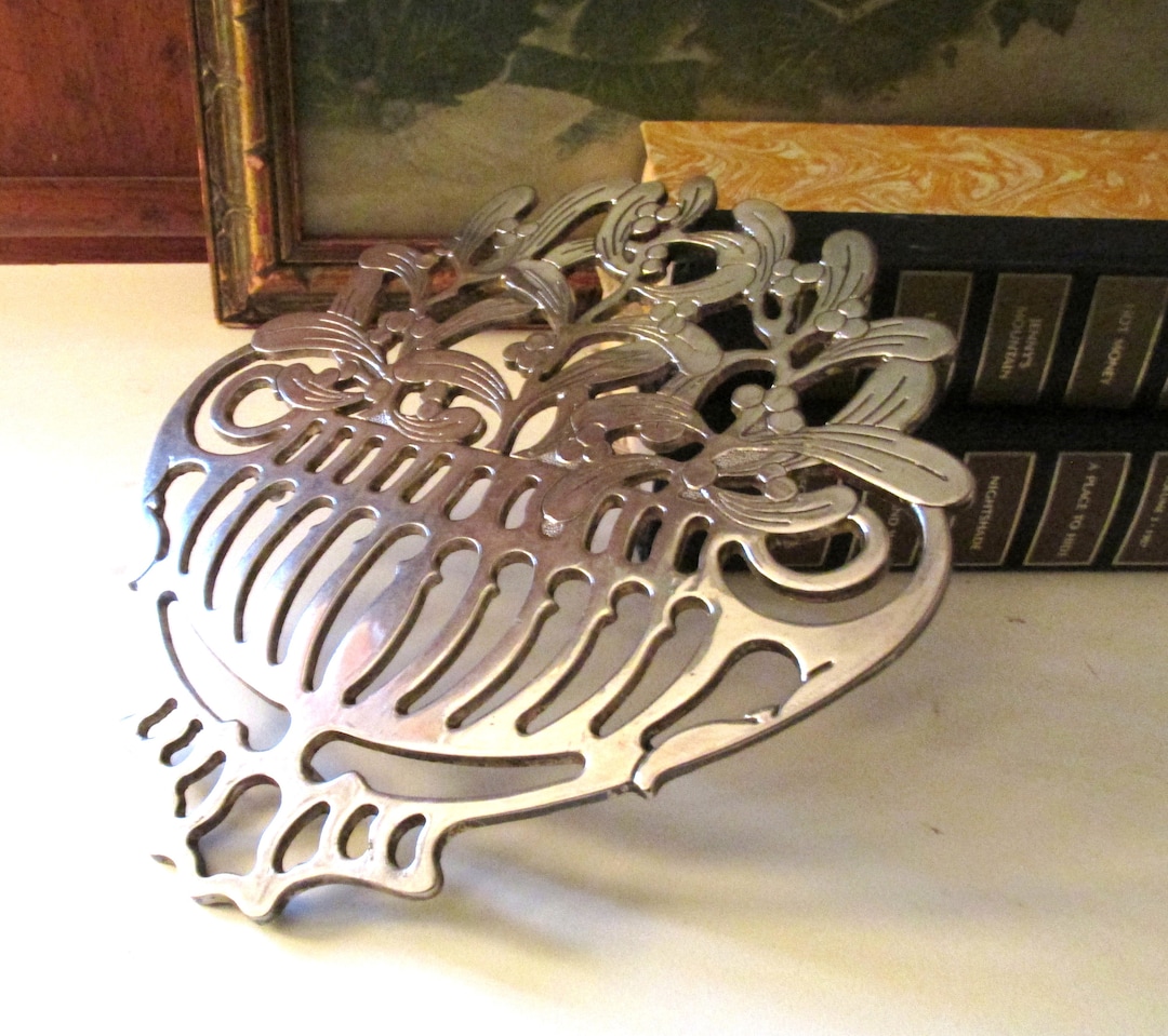 Vintage Italian Made Silver Plated Trivet, Designed by Piero Maestri ...