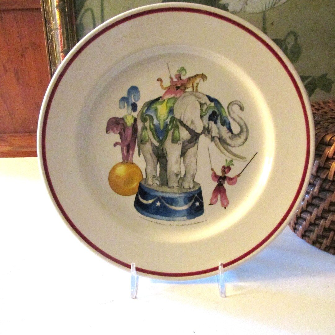 Vintage Villeroy & Boch Circus Plate From the "le Cirque" Pattern ...