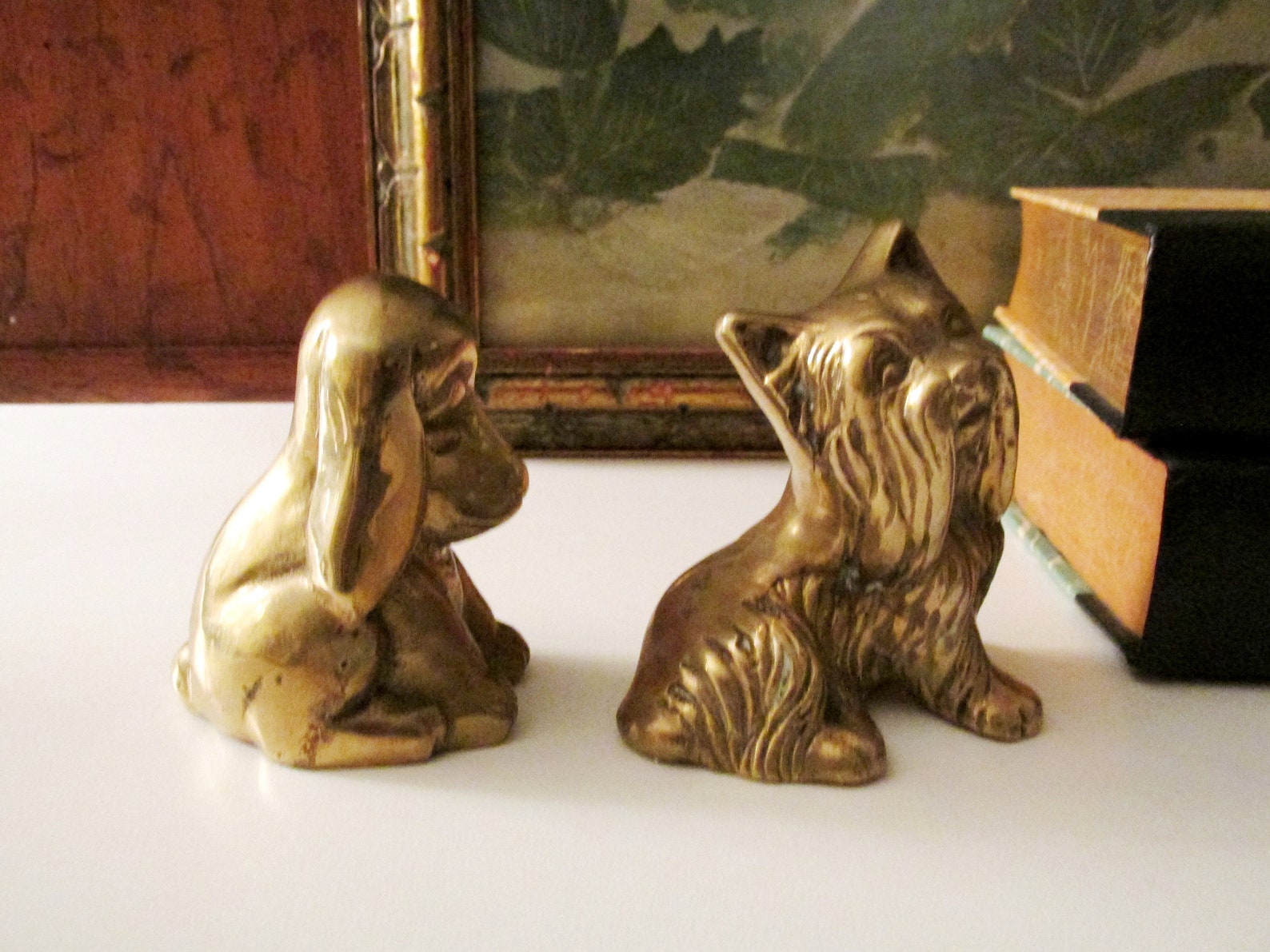 Vintage Brass Dog Hound Dog Terrier Dog Figurine Gift for - Etsy