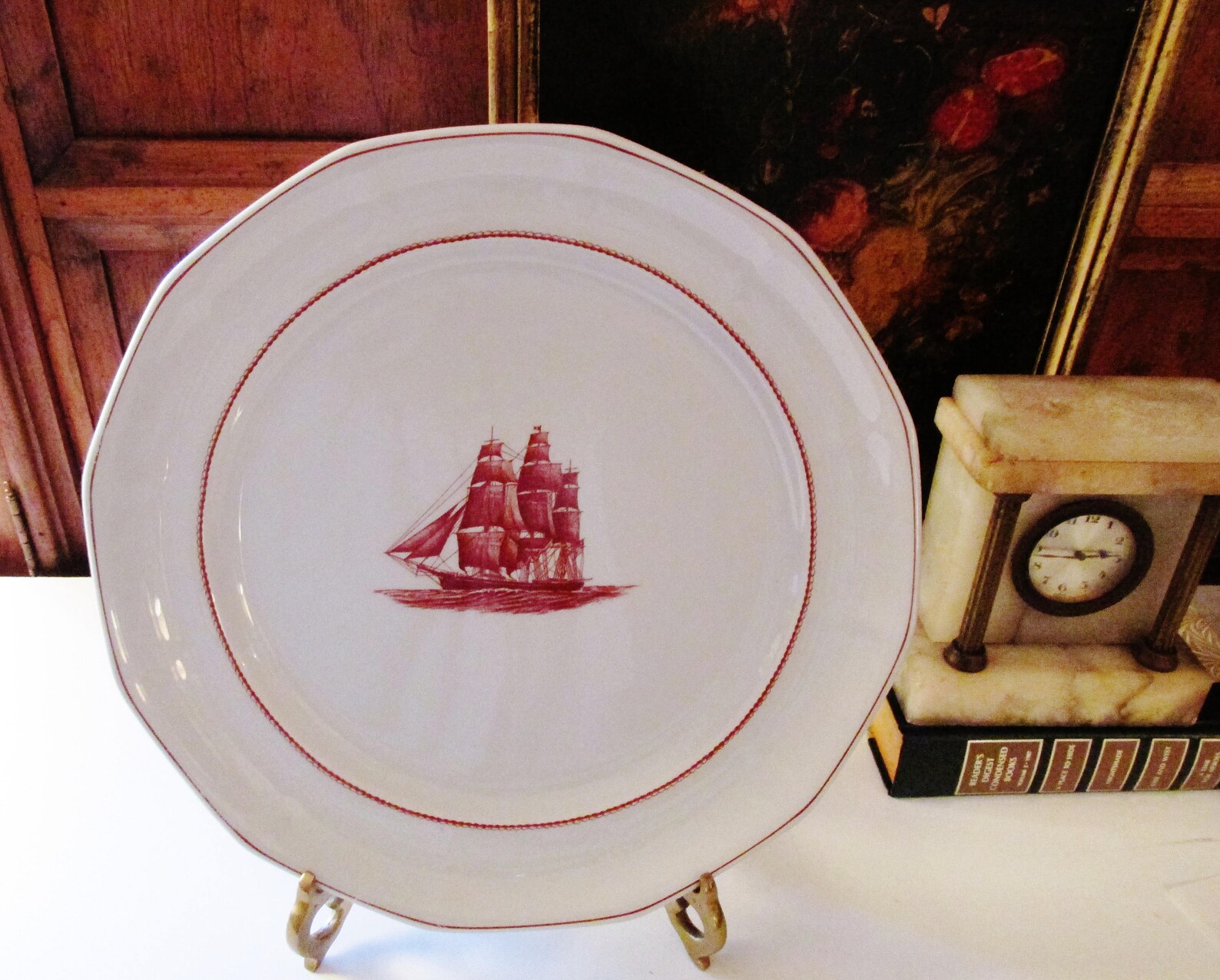 Wedgwood Flying Cloud Red Charger Plate Chop Plate Nautical - Etsy