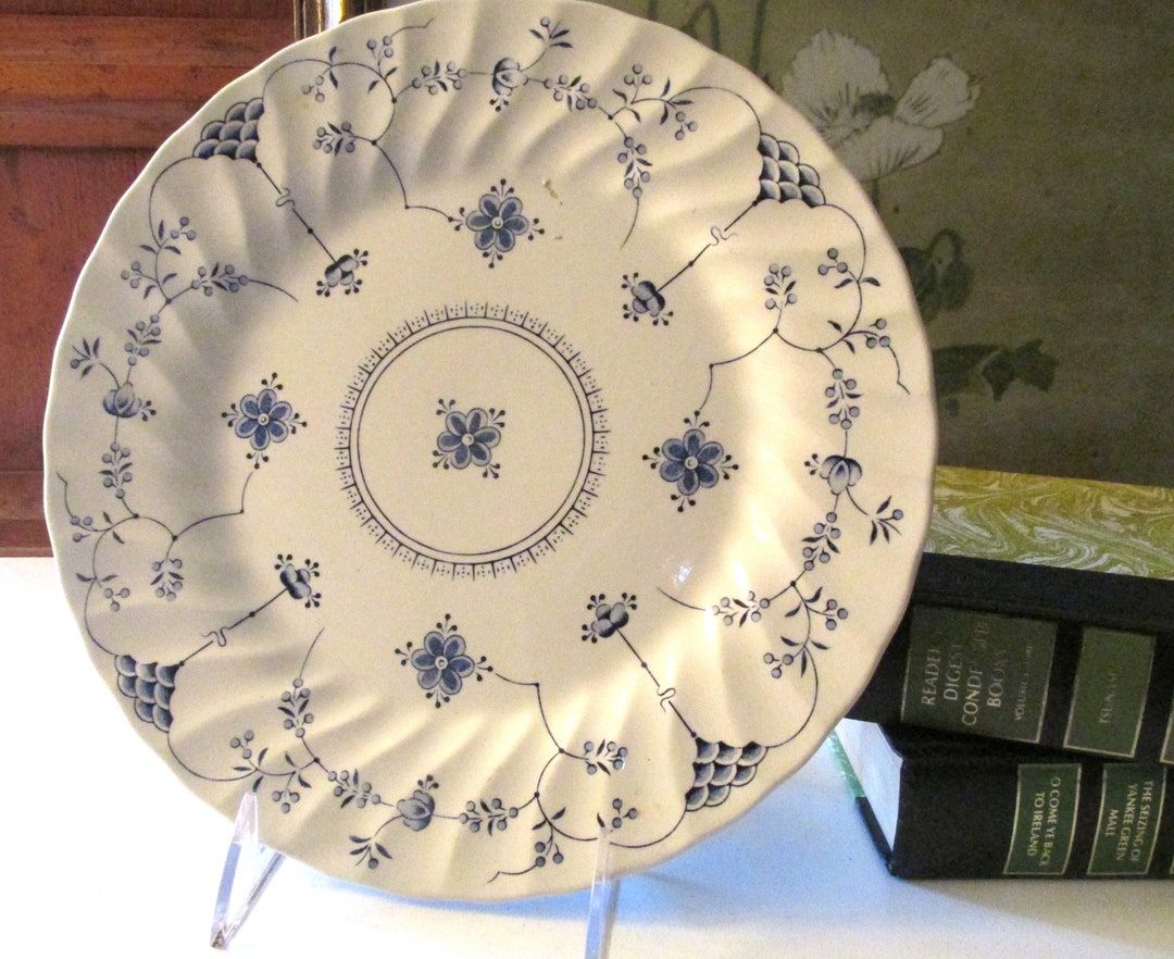 Vintage Myott finlandia Dinner Plate Blue and - Etsy