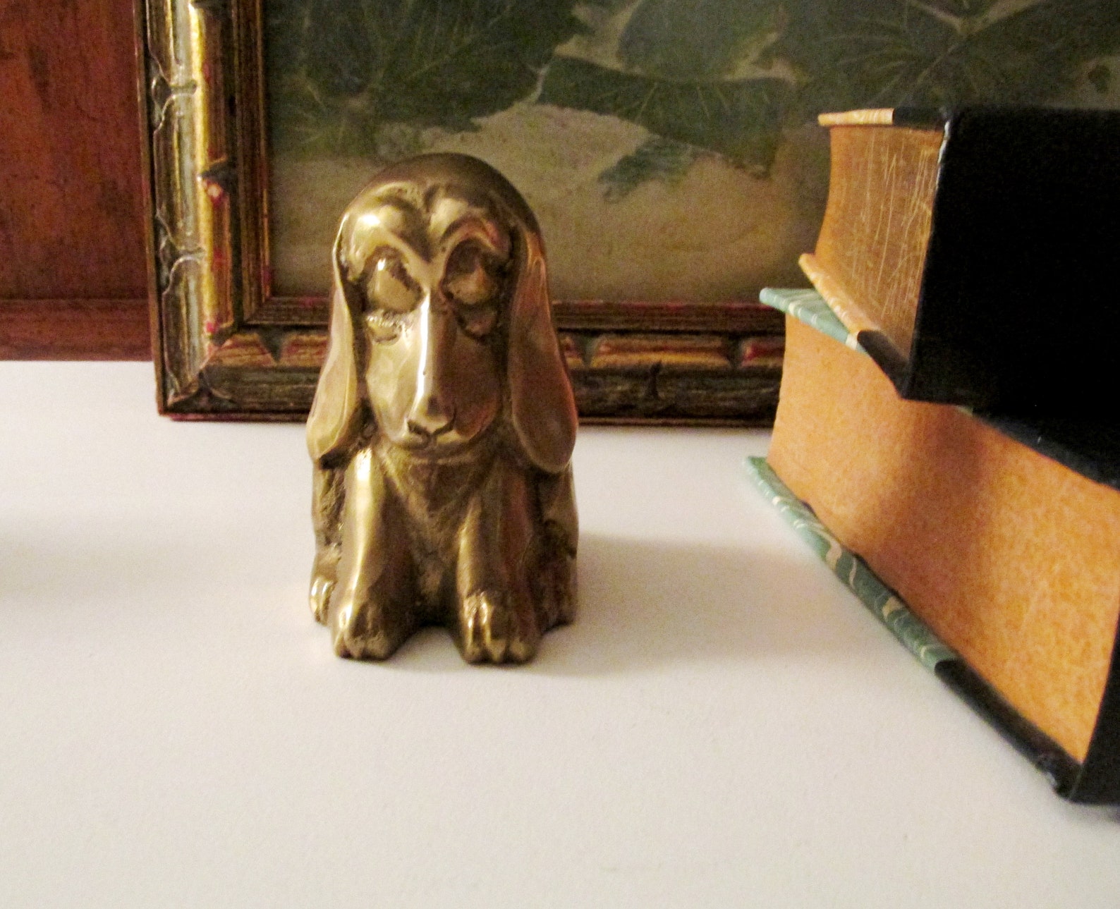 Vintage Brass Dog Hound Dog Terrier Dog Figurine Gift for - Etsy