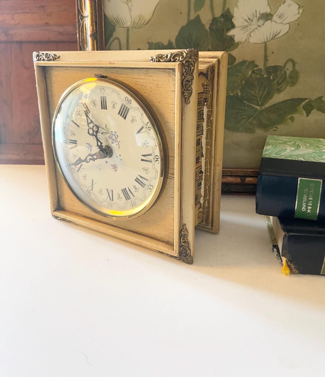 Vintage Richard & Dorothy Graver Hand Crafted Clock, Retro Decoupage ...